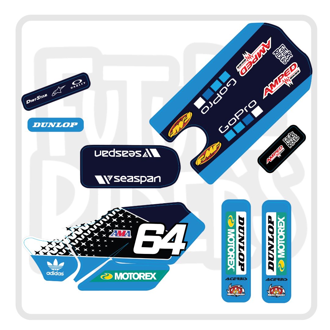 Amped A16 Graphics/Sticker Kit - Go Pro Edition