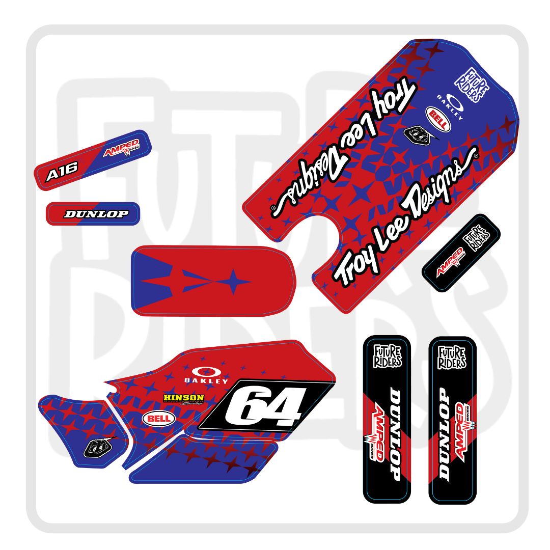 Amped A16 Graphics/Sticker Kit - Try Lee Designs