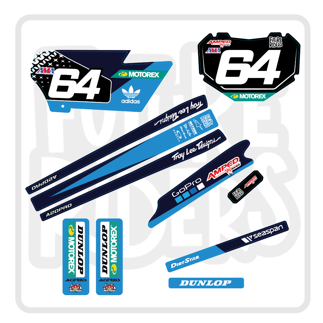 Amped A20 Pro Graphics/Sticker Kit - Go Pro Edition