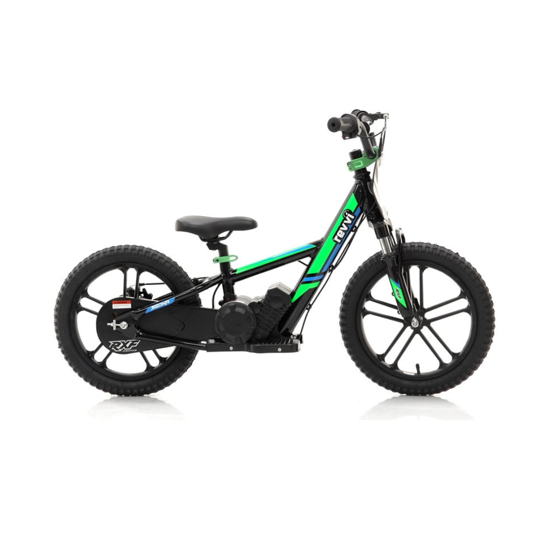 Revvi 16" Plus Electric Balance Bike - Green